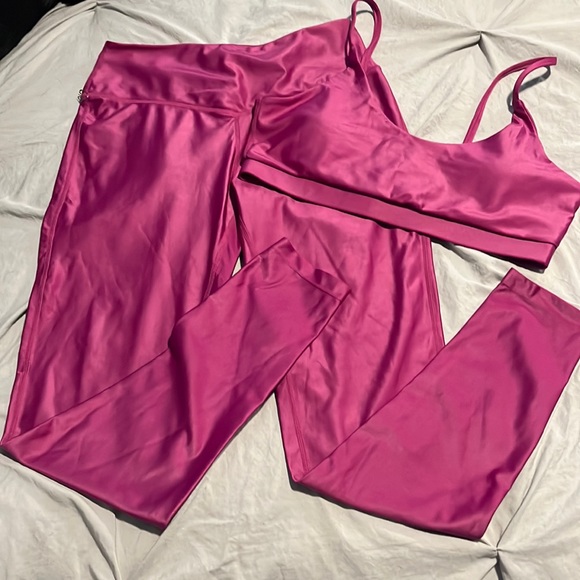 Pants & Jumpsuits | Hot Pink Matching Workout Set | Poshmark